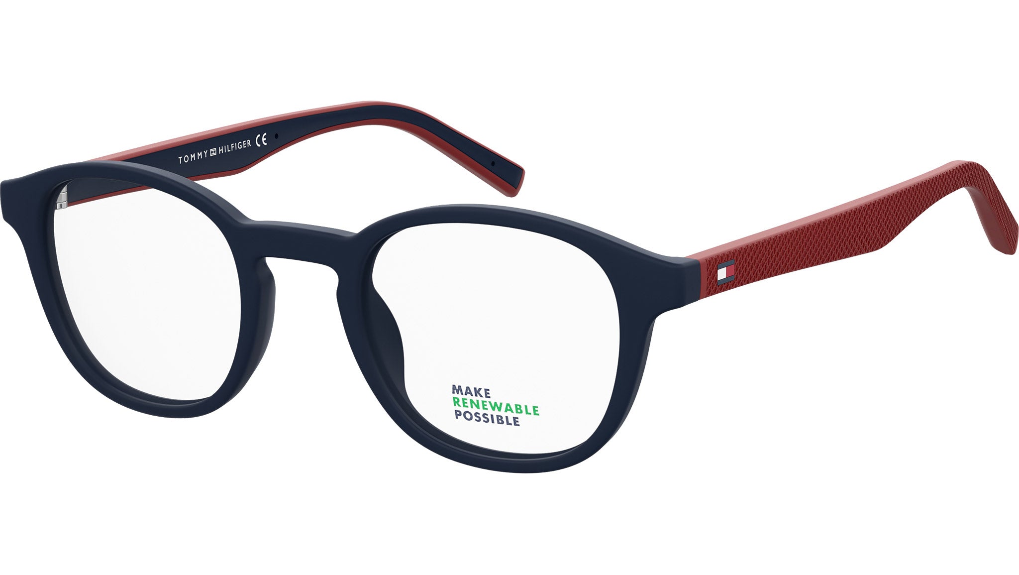 Occhiali da vista Tommy Hilfiger TH 2048 WIR Blu Opaco Rosso – Ottica ILOP